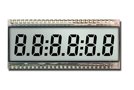 Custom design 7 segment STN gray LCD display, positive, transmissive mode - Haresan Electronics ...